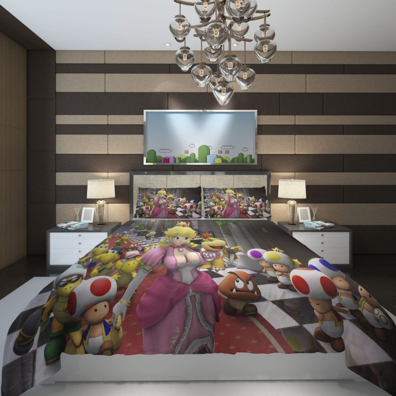 Princess Peach render Super Mario video games Duvet Cover and ...